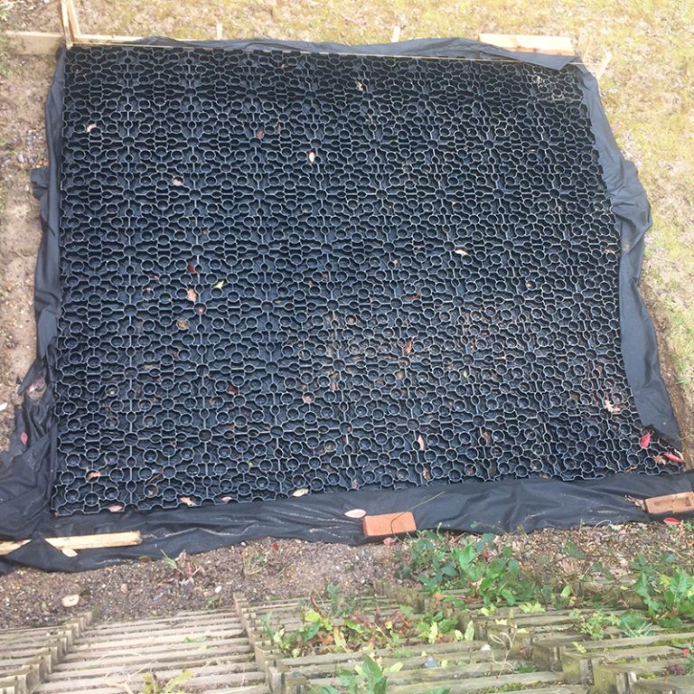 10ft x 8ft Plastic Shed Base Installed Under A New Wooden Shed