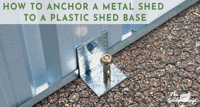 How To Anchor A Metal Shed To A Plastic Shed Base