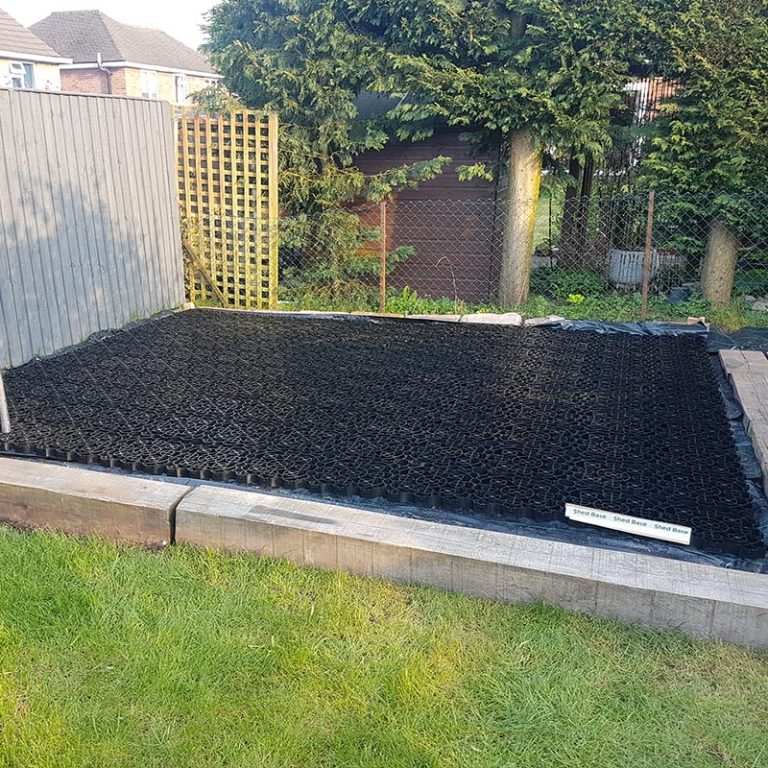 12ft x 10ft Log Cabin Base Installed Under A Noah Garden Rooms Cabin