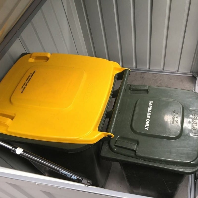 Wheelie Bin Storage | 6'x3' Lotus Metal Bin Store