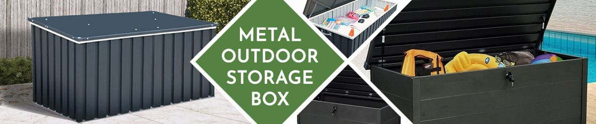 Metal Outdoor Storage Box | Metal Garden Storage