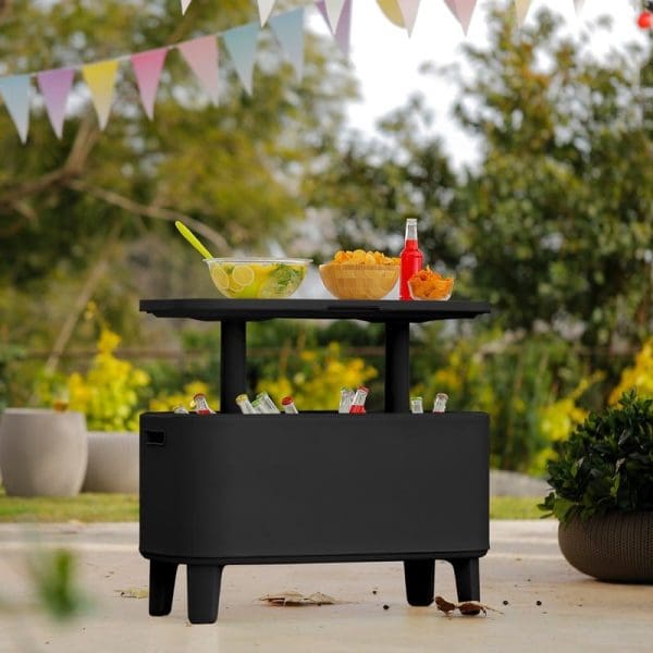 Keter Bevy Bar | Garden Bar Table With An Ice Bucket